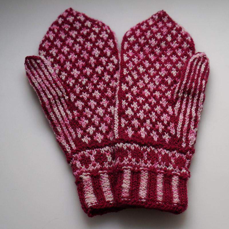 Snowflower Mittens Free Knitting Pattern – Infinite Twist